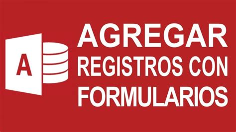 Agregar Registros En Access 2025