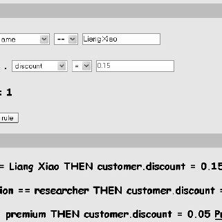 Rules Editor Interface Download Scientific Diagram
