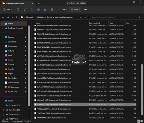 Restore Windows Quick Access Pinned Folders To Default