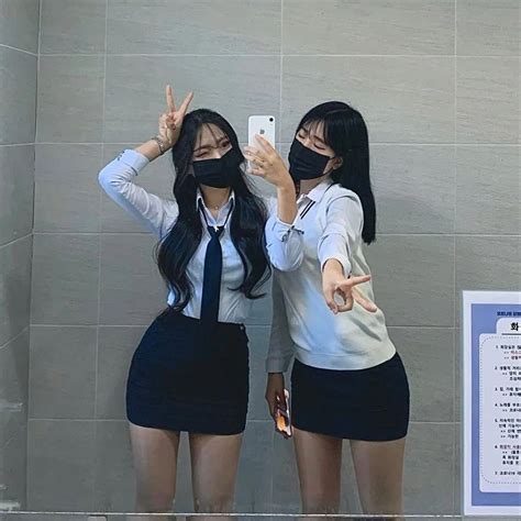 Pinterest 청소년 여자 패션 교복 스타일 여자 교복
