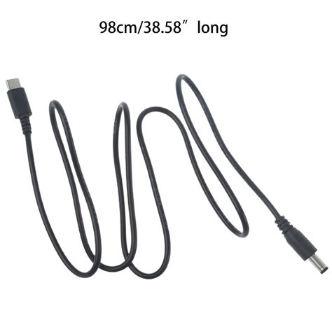 Poplis Usb C Type C Pd To 12v 55x21mm Converter Cable For Fan Table Lamp Router Modem