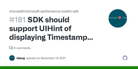Sdk Should Support Uihint Of Displaying Timestamp As Datetime · Issue 181 · Microsoftmicrosoft