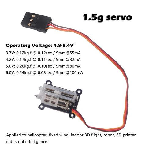 2pcs Tiny 1 5g Servo Micro Linear Digital Servo Lightweight Mini Size For Indoor