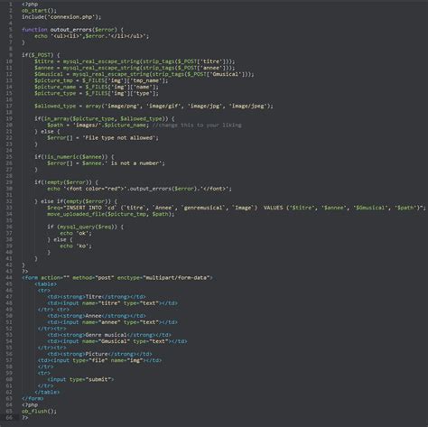 Mysql Insert Picture Into Database Using Php Stack Overflow