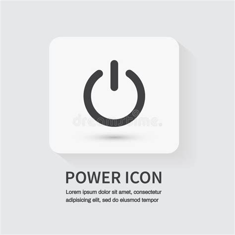 Power Icon Shut Down Symbol Flat Icon For Apps And Websites Vector Illustration Stock Vector