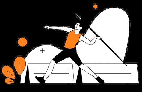 Best Man Throwing Javelin Illustration Download In Png And Vector Format