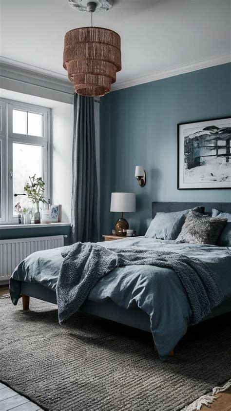 Chic Blue Grey Bedroom Ideas