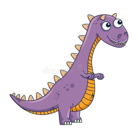 Cute Tyrannosaurus Rex Comic Character Stock Illustration