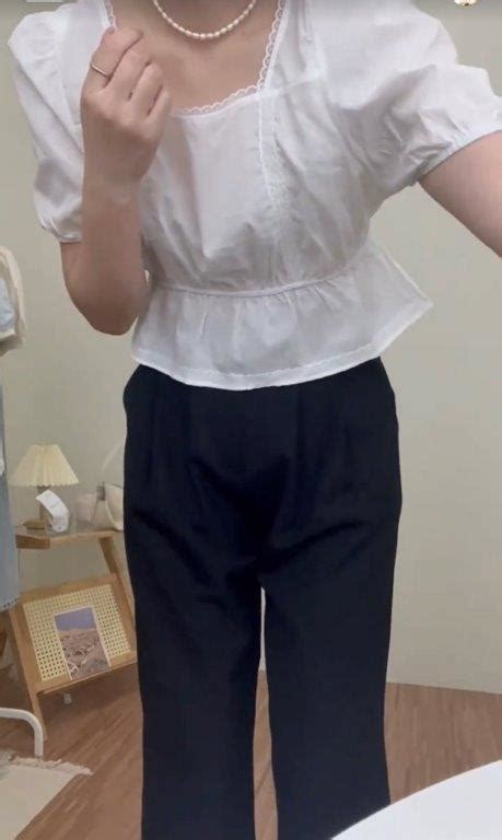 Korean Style Lace Square Neck Top Imiss
