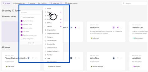 Filtering Functionality In Idea Box Chisel Help