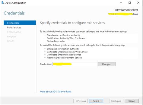 Windows Server 2019 Certification Authority Not Working After Installation Gives Error