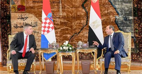 نص كلمة السيسي خلال المؤتمر الصحفي مع الرئيس الكرواتي 622023 المنصة