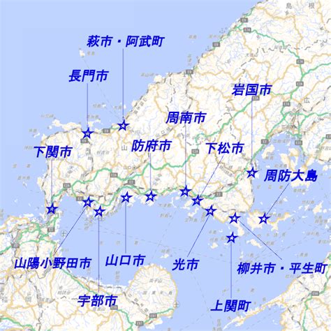 山口県釣り場ポイントマップ 釣り広場