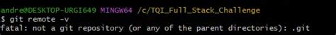 Resolvendo erro fatal not a git repository André Barbosa GitHub Git DIO
