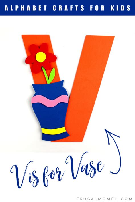 Letter V Vase Craft