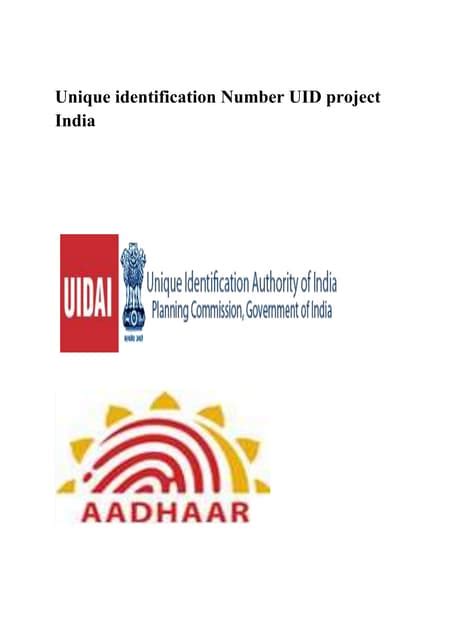 Unique Identification Number Uid Project India Docx