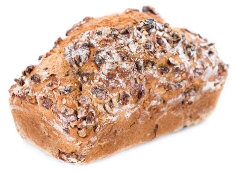 Premium Photo Walnut Bread Isolated On White