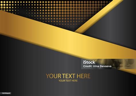 밝은 하프톤 점과 어두운 배경에 컬러 경사 리본 줄무늬 럭셔리 포스터 배경 템플릿입니다 0명에 대한 스톡 벡터 아트 및 기타