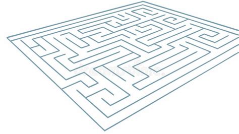 Isometric Maze Pattern Symbolizing Challenge And Pathfinding Vector Design Generative Ai Stock