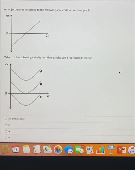 Solved An Object Moves According To The Following