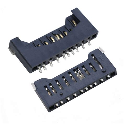 Black Sd Card Socket Add Solder Feet And Lengthen Feet Sd3 0 No Push Sd Card Socket Cheap Lcp
