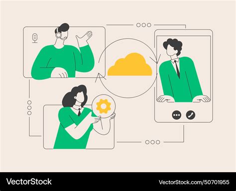 Unified Communication Abstract Concept Royalty Free Vector