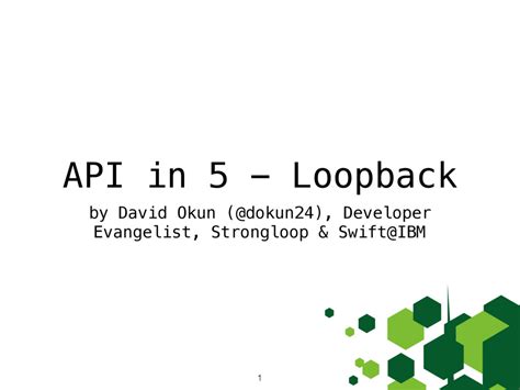 Api In 5 Loopback Speaker Deck