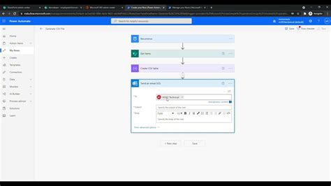 Sharepoint List Item In Csv File As Email Attachment Youtube