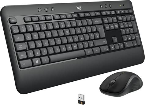 Logitech Mk Combo Clavier Souris Sans Fil Windows Connexion Ghz Avec R Cepteur Usb
