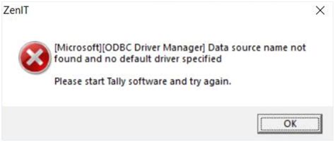 odbc error while importing data from tally software → kdk softwares