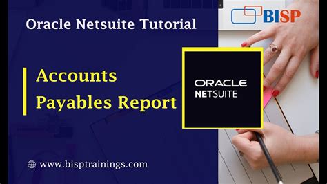 Accounts Payable Report In Netsuite Oracle Netsuite Ap Netsuite Trai Cash Flow