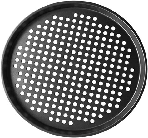 Doitool 1pcs Round Pizza Pan Nonstick 11 Inch Pizza Pan