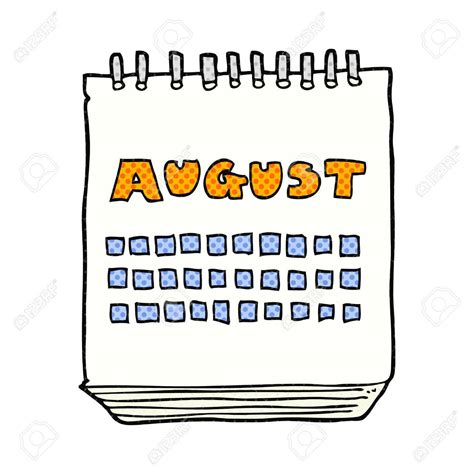 August Calendar Clipart Free At Maddison Koerstz Blog