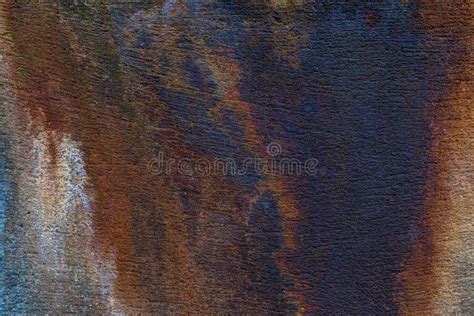 Rustic Concrete With Heavy Rust Patterns And Cracks High Quality Texture Background Stock