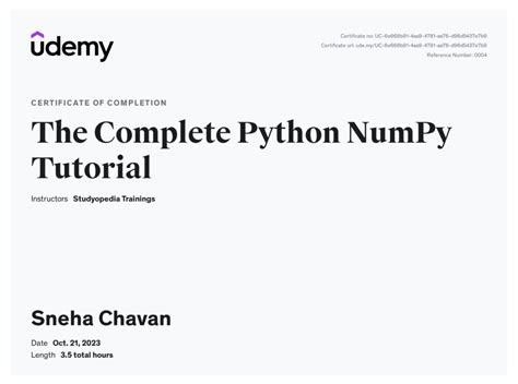 Numpy Tutorial Studyopedia