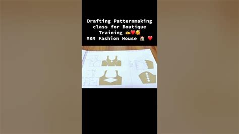 Drafting Pattern Making Class For Boutique Training ️🥰 ️ Youtubereels