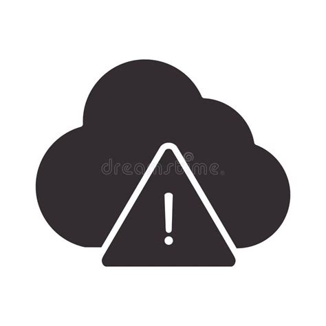 Alert Icon Cloud Computing Data Warning Attention Danger Exclamation Mark Precaution