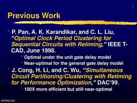 Ppt Performance Optimal Clustering With Retiming For Sequential