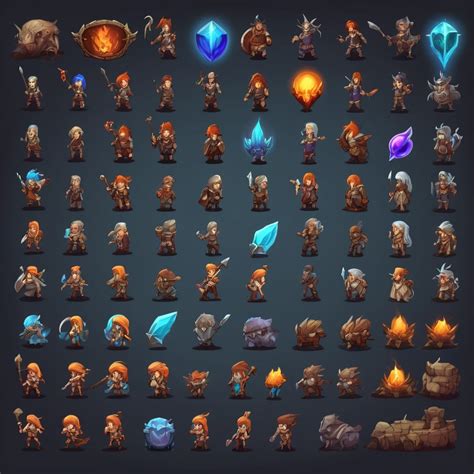 2d Fantasy Rpg Game Ui Sprites Stable Diffusion Online