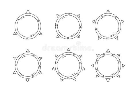 Handdrawn Circle Arrows Stock Vector Illustration Of Option 268426352