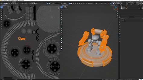 5 3 Blender 汽车机器人 Uv展开图文教程 虎课网