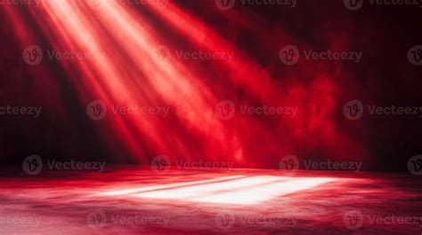 Illuminated Ruby Stage With Mystical Radiance And Ethereal Light Rays Showcasing Drama 56524466