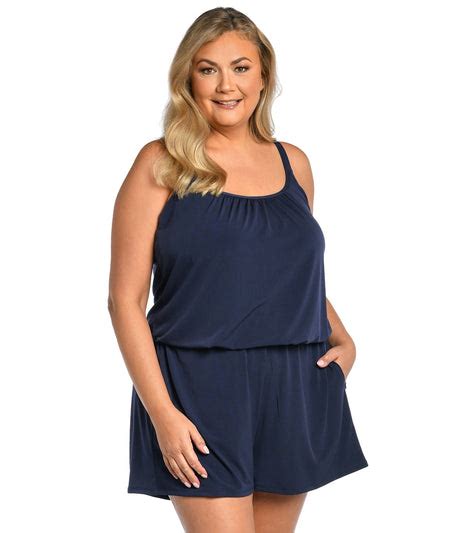 Maxine Plus Size Swim Romper At