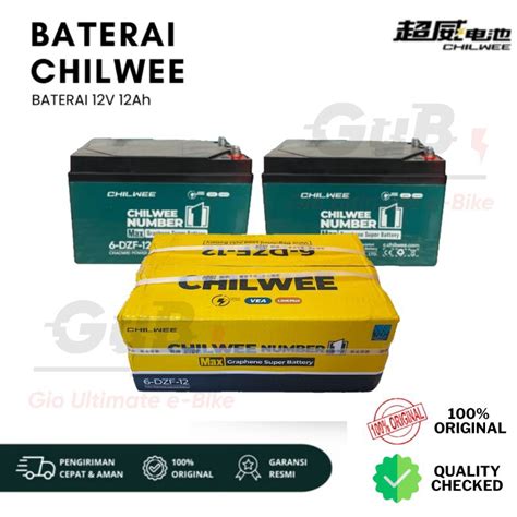 Jual Baterai Sepeda Listrik V Ah Chilwee Dzf Graphene Original