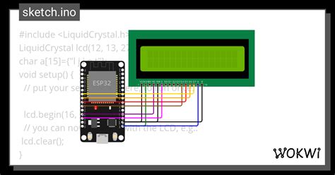 Scrolling Lcd Wokwi Esp32 Stm32 Arduino Simulator