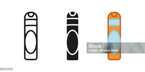 공기 청정제 스프레이 아이콘입니다 탈취제 에어로졸 병 벡터 그림 공기 청정기 디퓨저 기호 향기로운 향기 가정용 청정제 제품