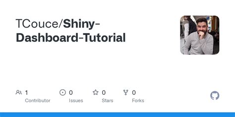 GitHub TCouce Shiny Dashboard Tutorial