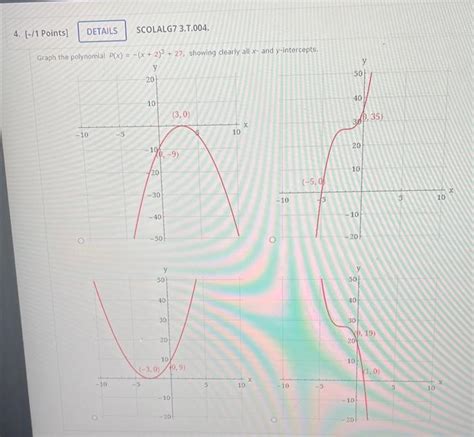 Solved Graph The Polynomial P X X 2 3 27 Showing Clearly Chegg Com