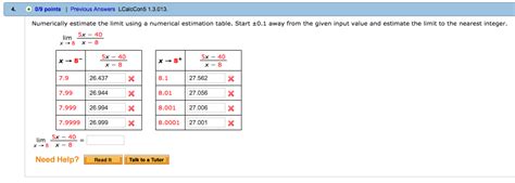 solved numerically estimate the limit using a numerical