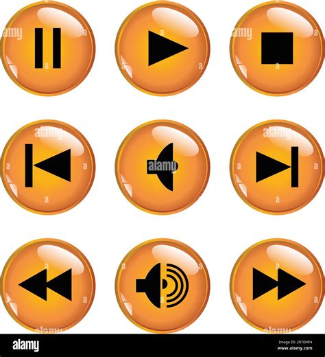 Illustration Of Multimedia Button Vector Stock Vector Image Art Alamy